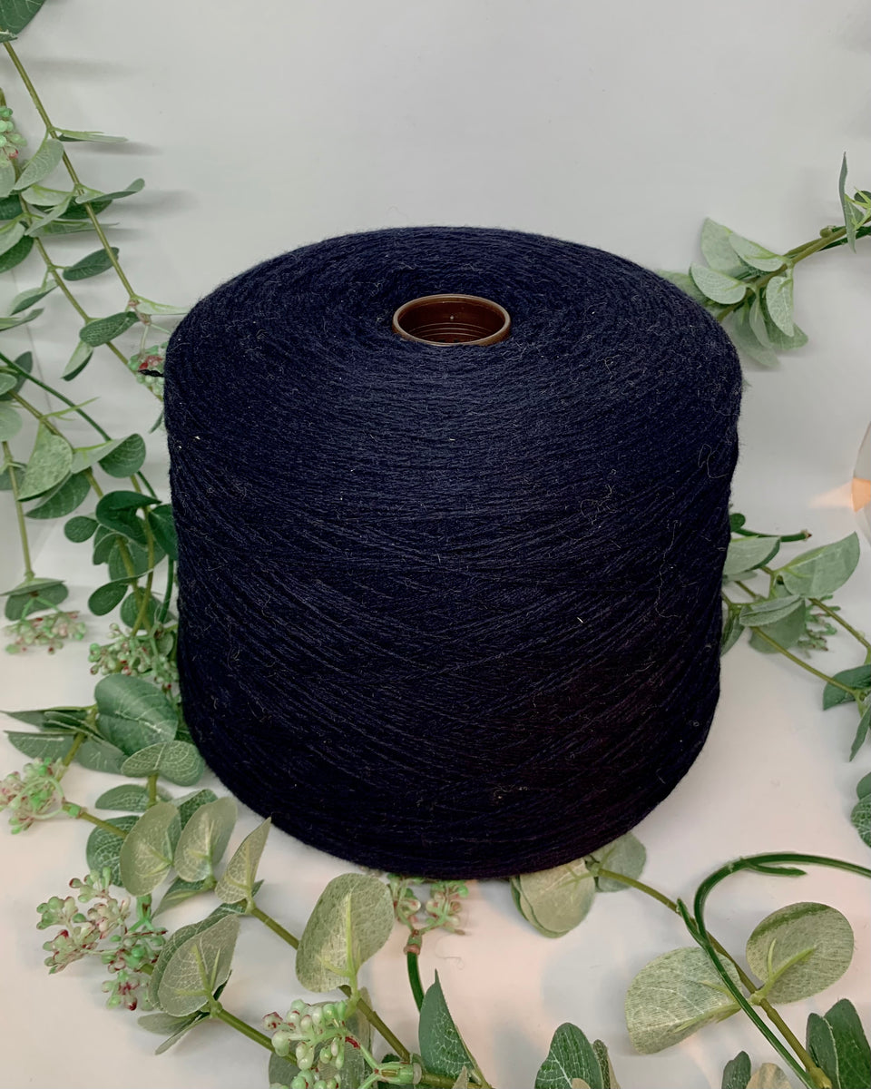 Zegna Baruffa art. Kent | ink blue | Italian Stock Yarn Cone in Germany ...