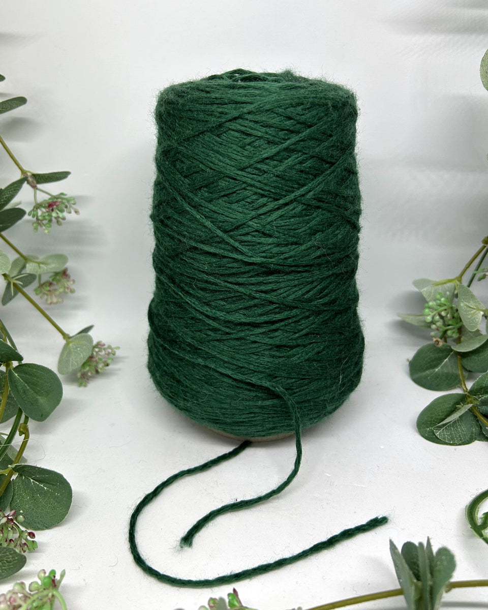 Pecci Filati art. Hobbit | forest green | Italian Stock Yarn Cone in ...